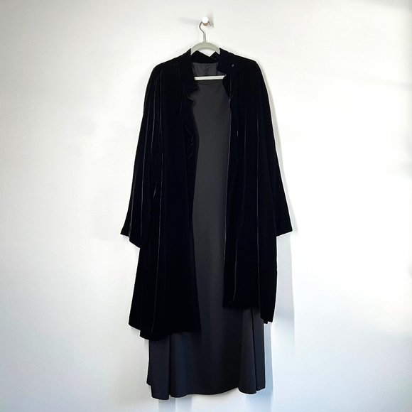 Dresses | Silk Velvet Maxi Sheath Dress And Duster 2x | Poshmark